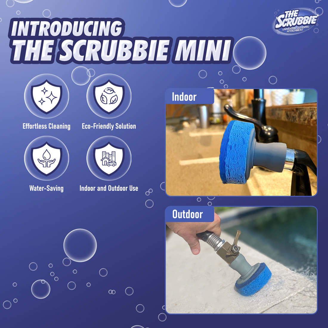 The Scrubbie - Universal Cleaning Attachment For Kitchen and Outdoor